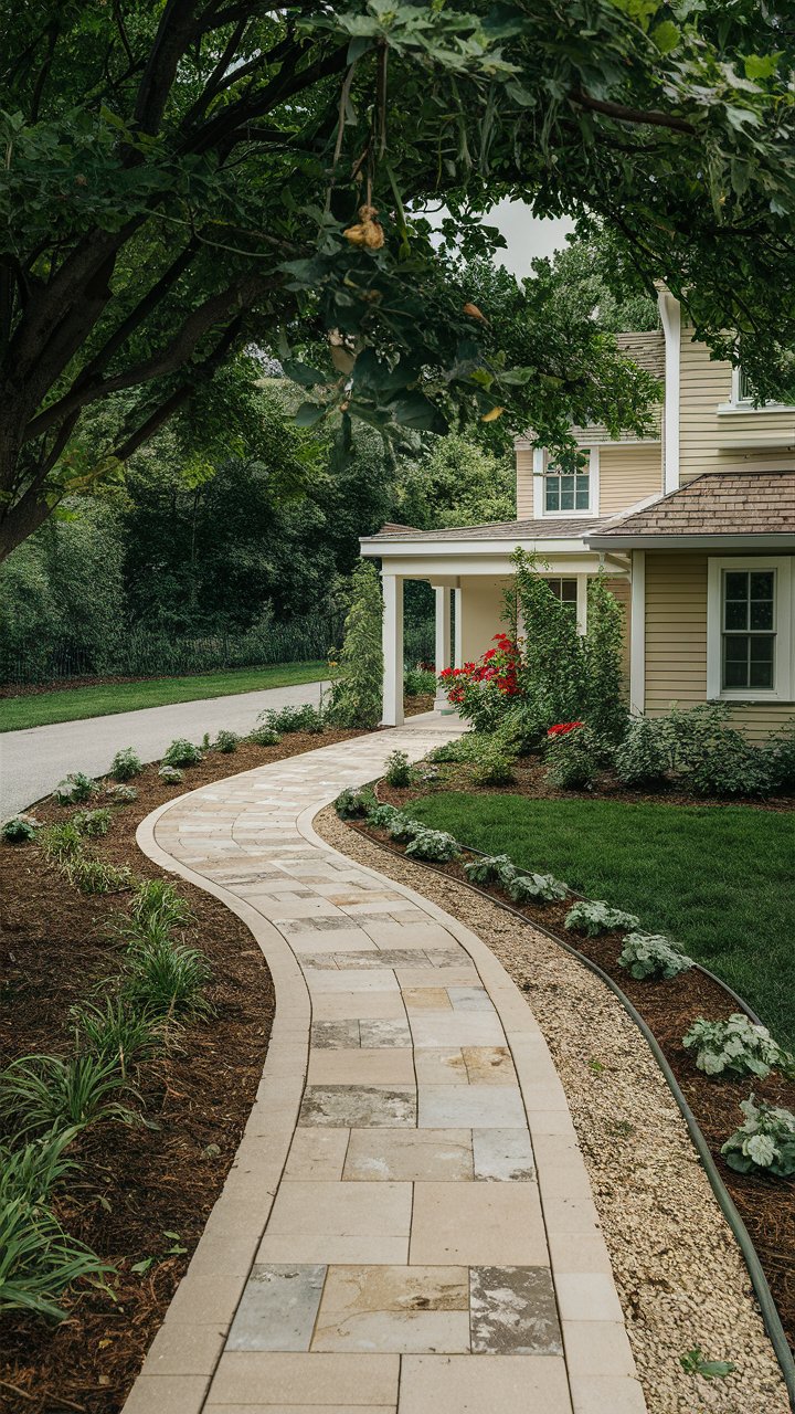 10 Creative Walkway Ideas from Driveway to Front Door - Harvesthex