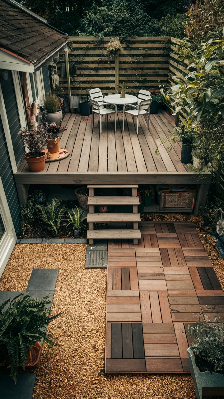 Small Garden Decking Ideas on a Budget - Harvesthex