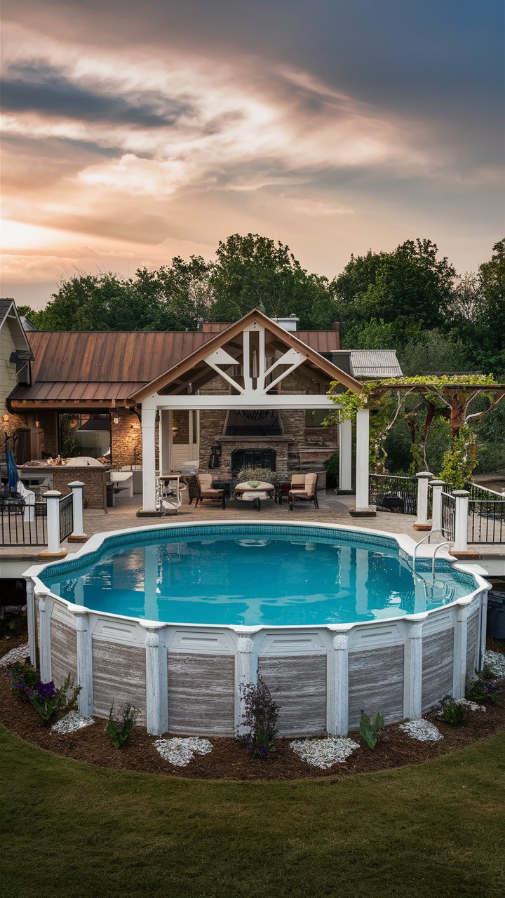 22 Stylish Above-Ground Pool Deck Ideas to Elevate Your Yard - Harvesthex