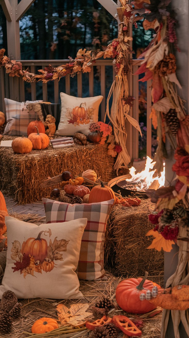 22 Cozy Fall Outdoor Decor Ideas to Transform Your Patio - Harvesthex